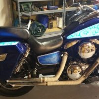 Light Up Motorcycle Paint | TD Customs - Lumilor Lab